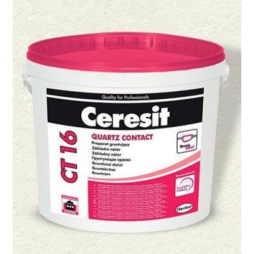 Gruntas Ceresit CT16 su kvarciniu smėliu, 10L.